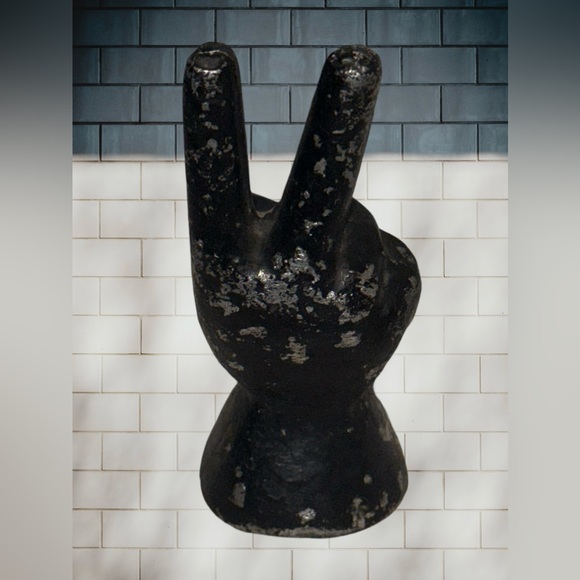 Art | Vintage Rare 196s Peace Sign Salute With Heavy Metal Hand ...